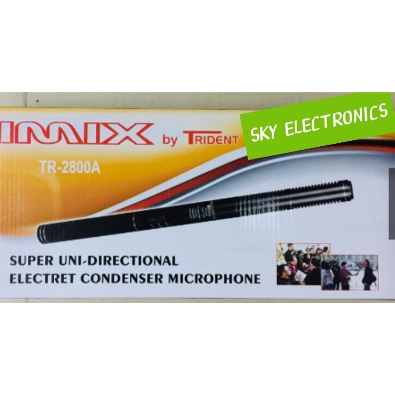 IMIX BY: TRIDENT TR-2800A UNI-DIRECTIONAL ELECTRET CONDENSER MICROPHONE ...