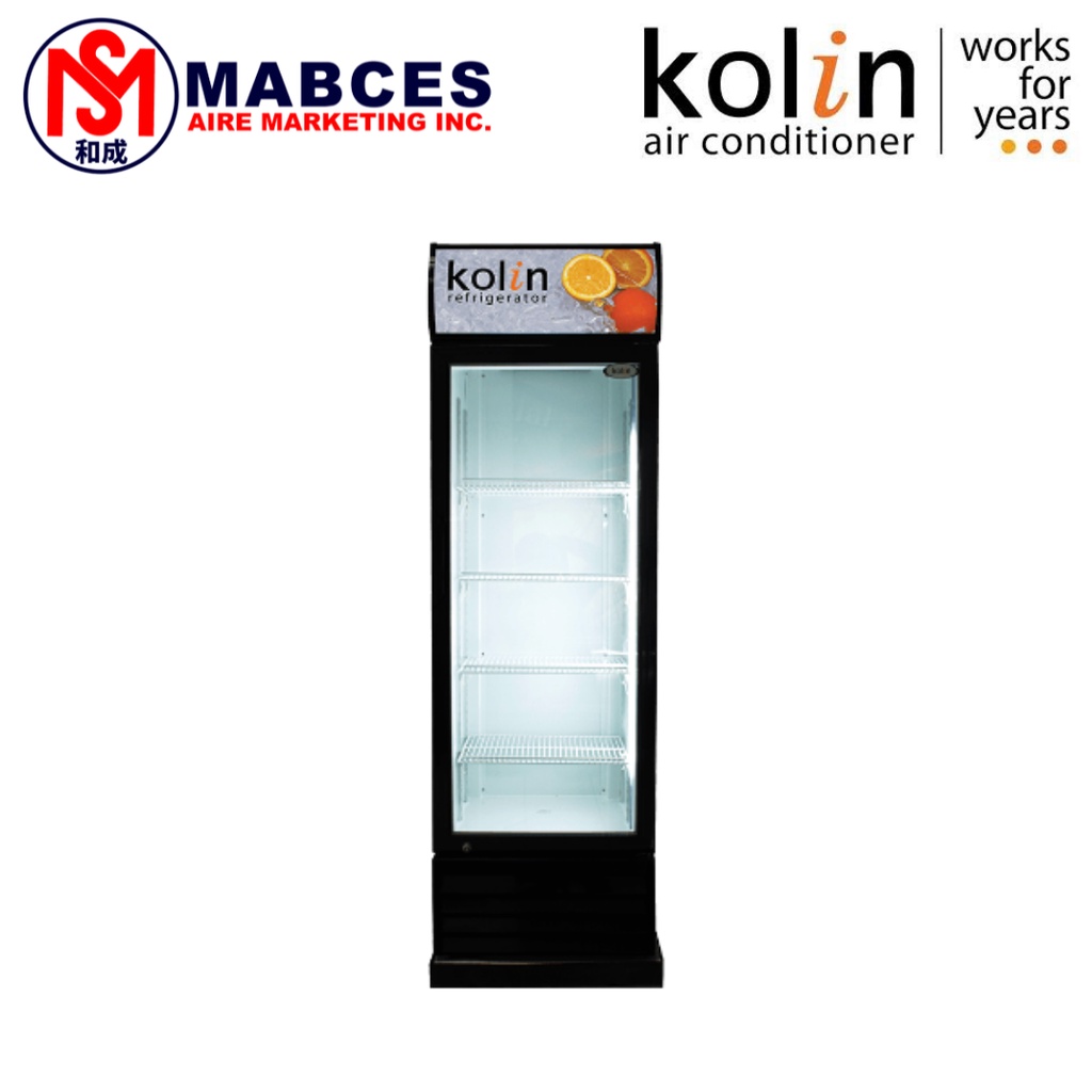 Kolin 275L Real Fan Cooling Lighted Single Door Showcase Refrigerator ...