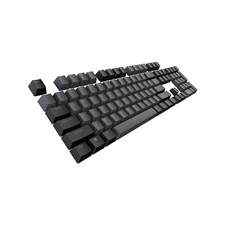 Tecware PBT 2-Tone Keycap Set For Mechanical Keyboard (Black/Grey ...