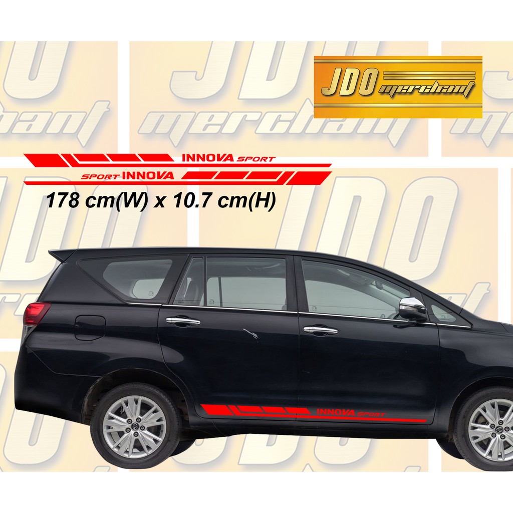 Toyota Innova Side Door Sticker Decals 2pcs | Shopee Philippines