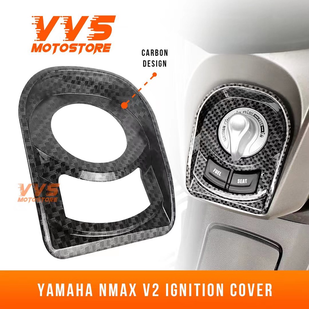 Nmax v2 Ignition Cover 6D Carbon With M3 Tape | Shopee Philippines