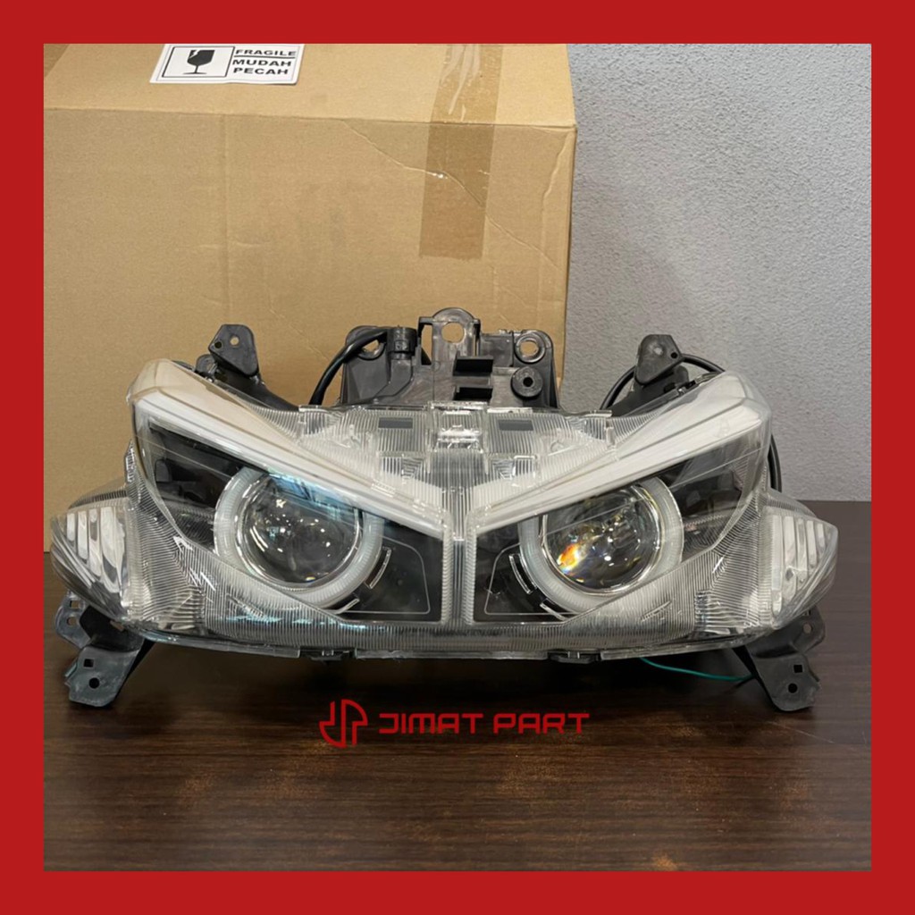 LAMPU DEPAN NVX PROJECTOR FRONT LED LIGHT HEAD LAMP RED+BLUE+WHITE ...