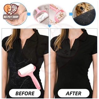 Sticky Pet Fur Cleaner Hair Roller with Cover Clothes Cleaning Dust ...