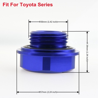 Aluminium Car Engine Oil Cap Oil Tank Cap For TOYOTA Oil Filler Caps ...