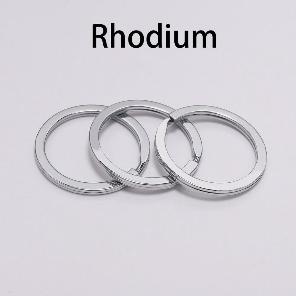 St.kunkka Round Key Ring - Gold/SilverMetal Pendant Circle Connector ...