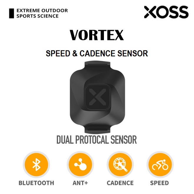 XOSS VORTEX Bicycle Speedometer Cadence/speed 2in1 Sensor XOSS G Plus Supports ANT+/sports APP ...