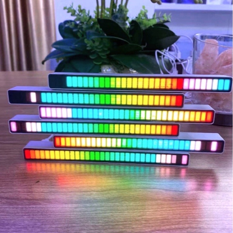 RGB Voice Controlled Rhythm Light with 32 Bit Music Level Indicator Car ...