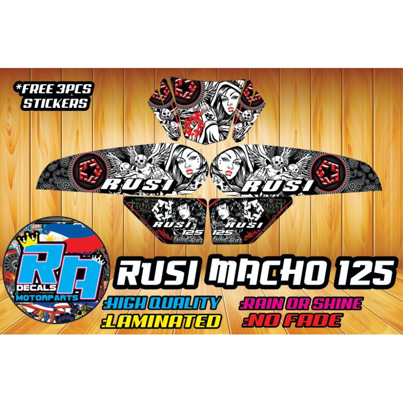 Rusi Macho 125 Tribal Decals | Shopee Philippines