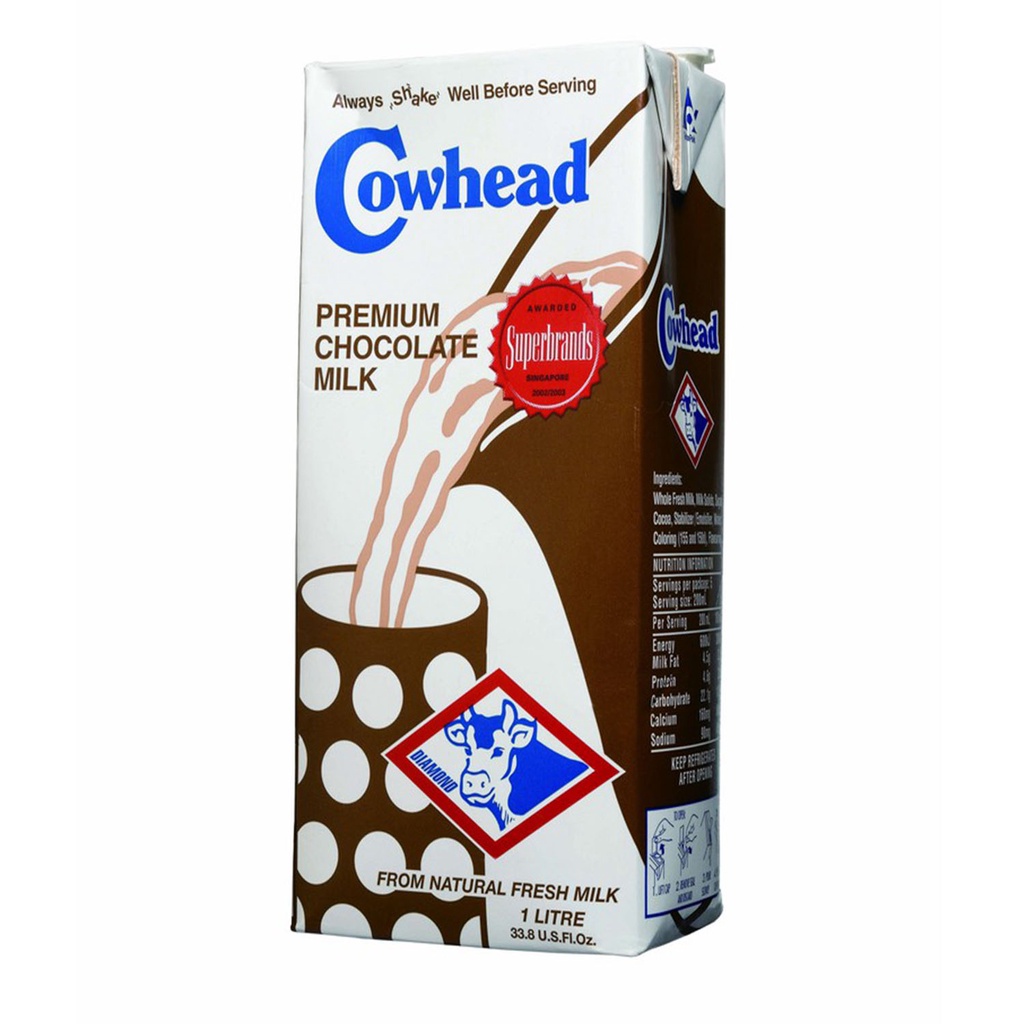 Cowhead Premium Chocolate Milk 1L | Shopee Philippines