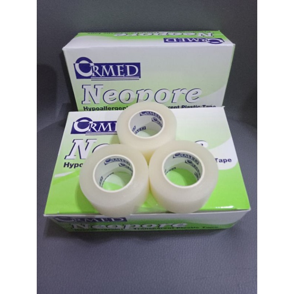 NEOPORE HYPOALLERGENIC TRANSPARENT PLASTIC TAPE 1"x10yds(ORMED ...