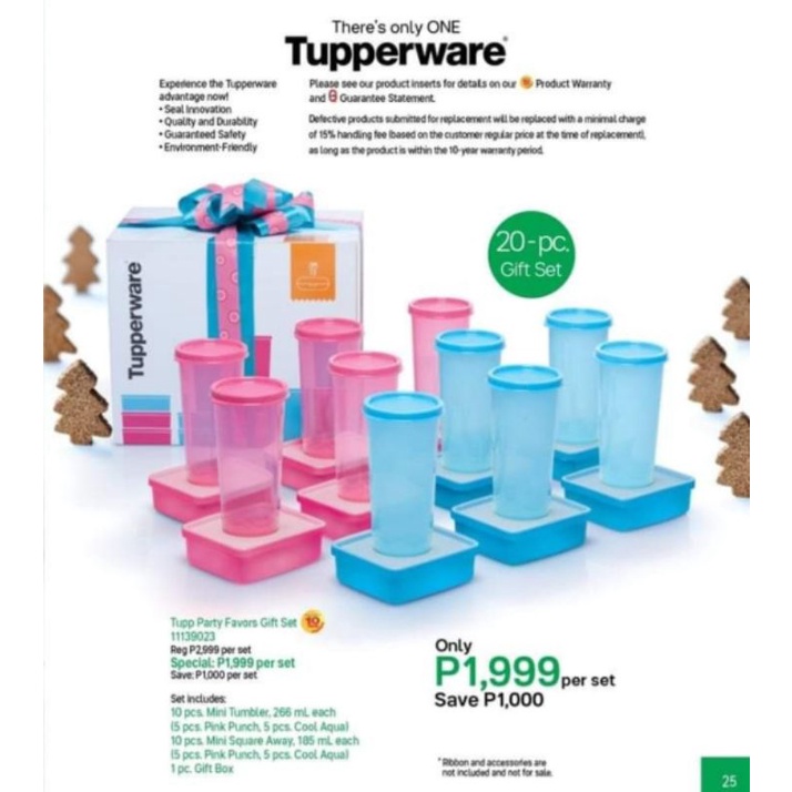 Tupperware 20-pc. Party Favor Gift Set | Shopee Philippines
