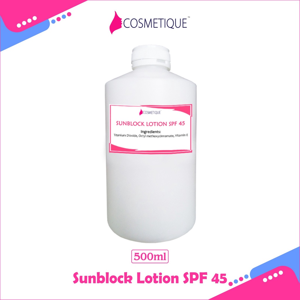 Sunblock Lotion SPF 45 (500ml) | Shopee Philippines