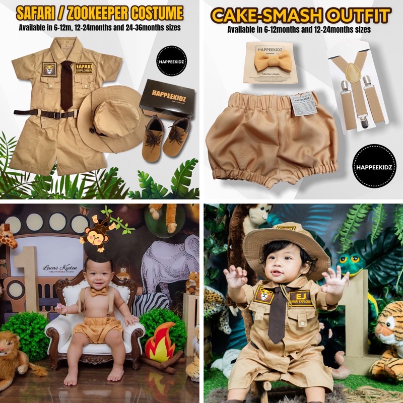 SAFARI LION KING COSTUME & CAKESMASH OUTFIT | Shopee Philippines