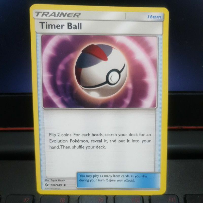 Timer Ball - 134/149 - Uncommon Sun & Moon (Base Set) | Shopee Philippines