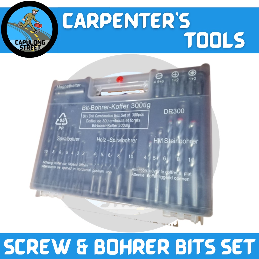 Capulong Street Bohrer Tox And Screw Bits Set Drill Bits Bala Ng Barena ...