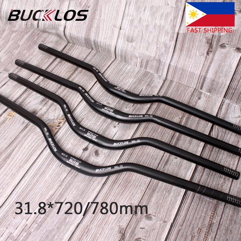BUCKLOS 90mm Rise MTB Handlebar 31.8*720/780mm 30/50mm Bike Handle Bar ...