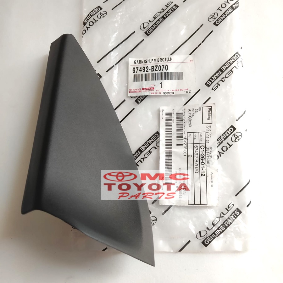 Triangle Garnish In Front Right or Left Mirror Avanza Xenia 67491-BZ070 ...