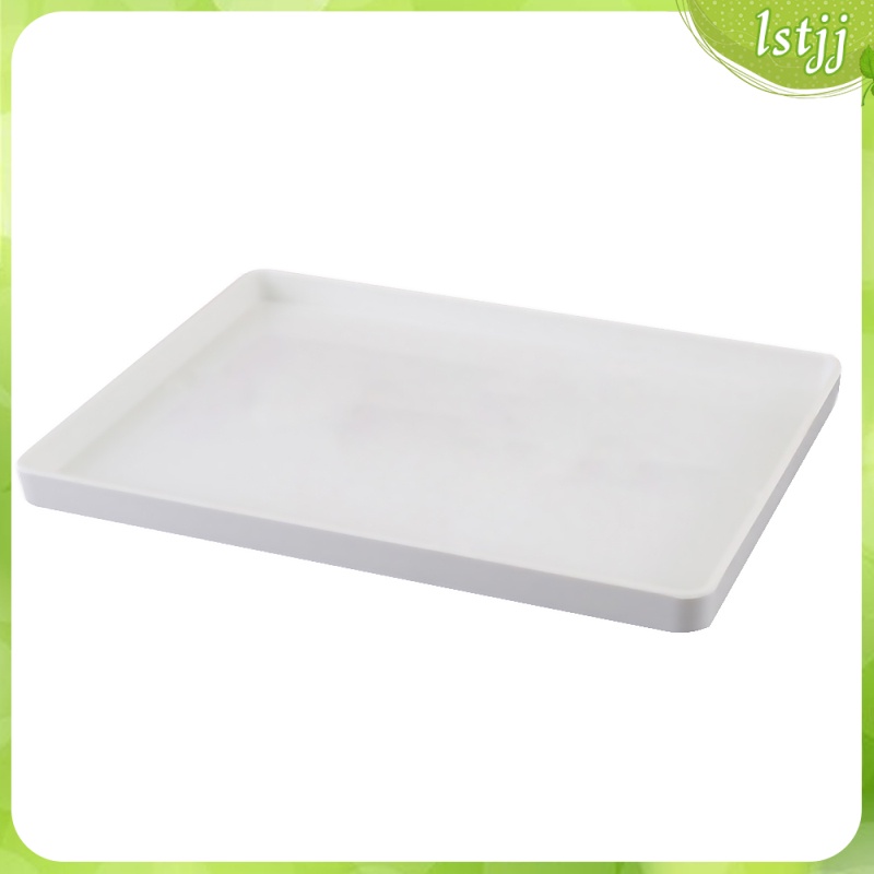 [ Serving Tray Melamine Plastics Hotel Dish Rectangular Platter White ...