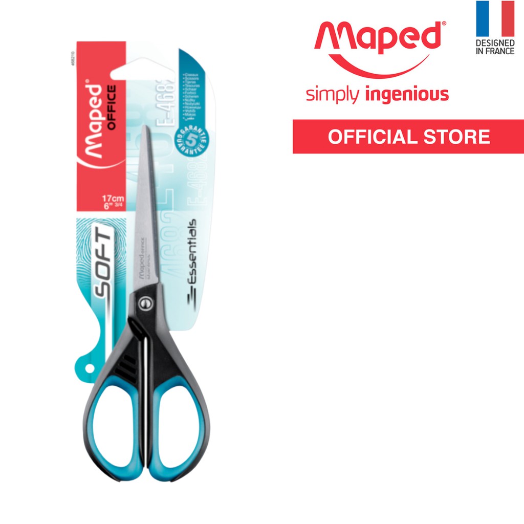 MAPED Essentials Soft Scissors | Gunting |Soft Inner Handles|60 ...
