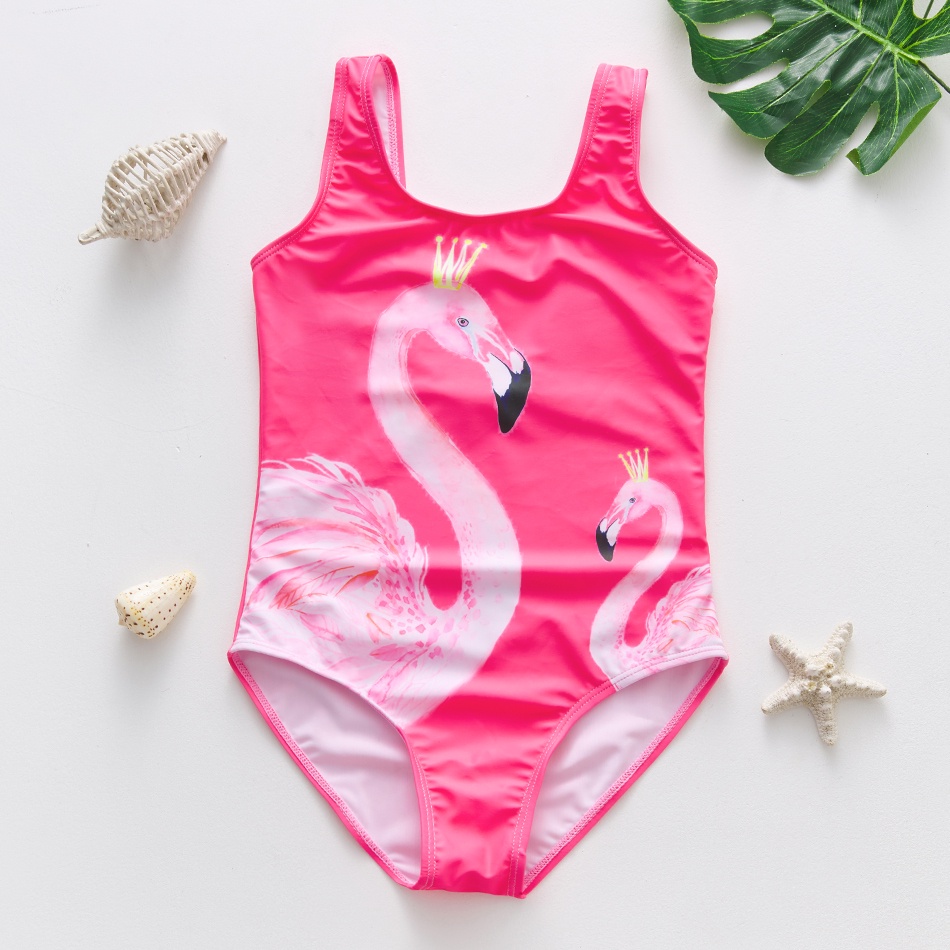 Girls One Piece Swimwear Unicorn Swimsuit for Children Girls Summer ...