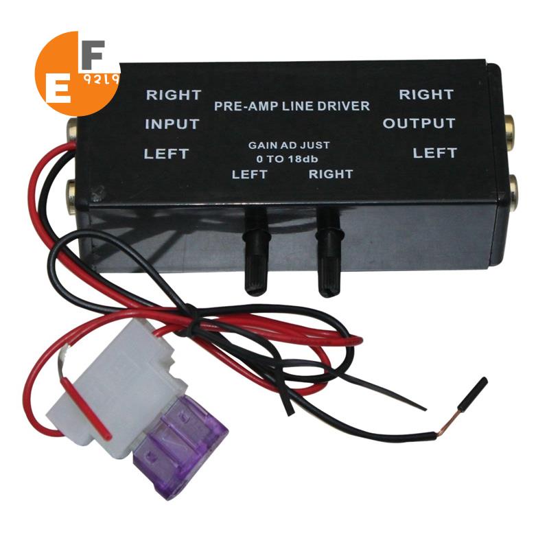 New Black Rca Input/Output Adjustable Pac Turbo 1 Line Driver Signal ...