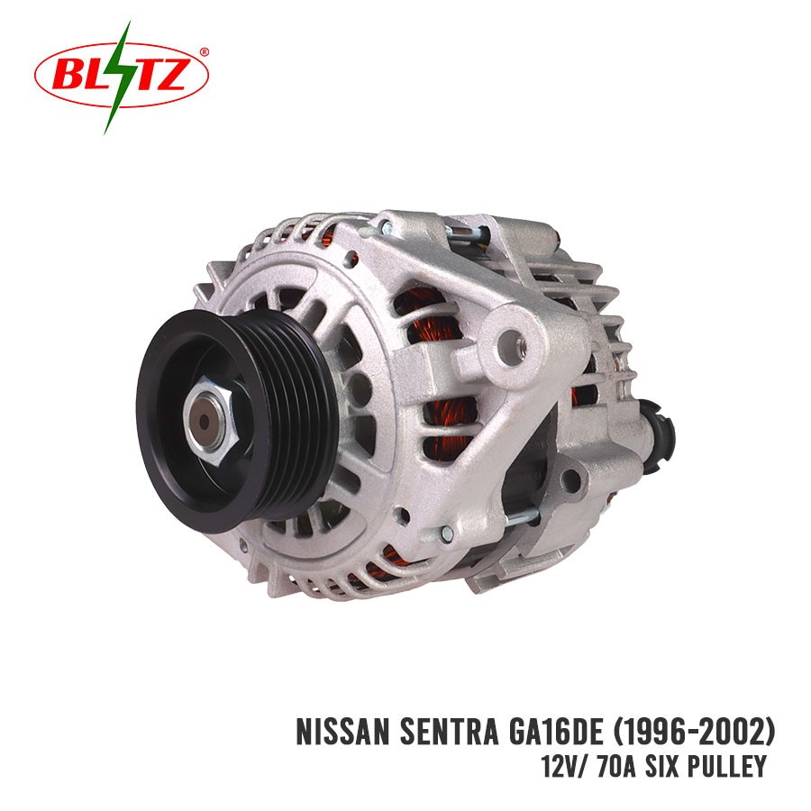 NISSAN SENTRA GA16DE 1996 - 2002 12V 70A SIX PULLEY BLITZ ALTERNATOR ...
