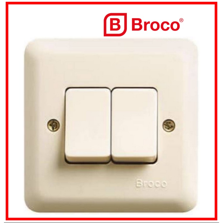 Newgee Broco Series Switch Broco Double Switch Double | Shopee Philippines