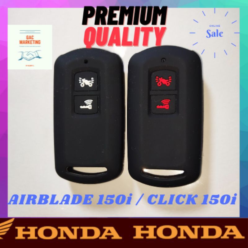 Motorcycle Remote Key Silicone Cover for Honda Click 150 Airblade 150 ...