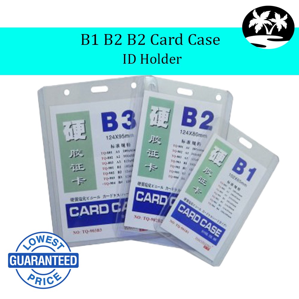 B1 B2 B3 Card Case ID Holder 100pcs | Shopee Philippines