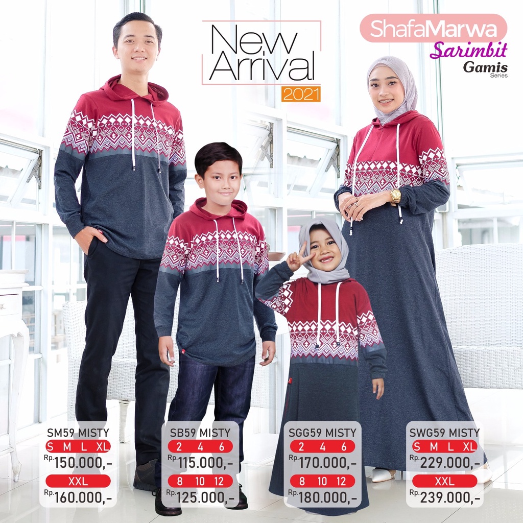 Shafa MARWA Clothes COUPLE SARIMBIT Latest Family // Family MUSLIM ...