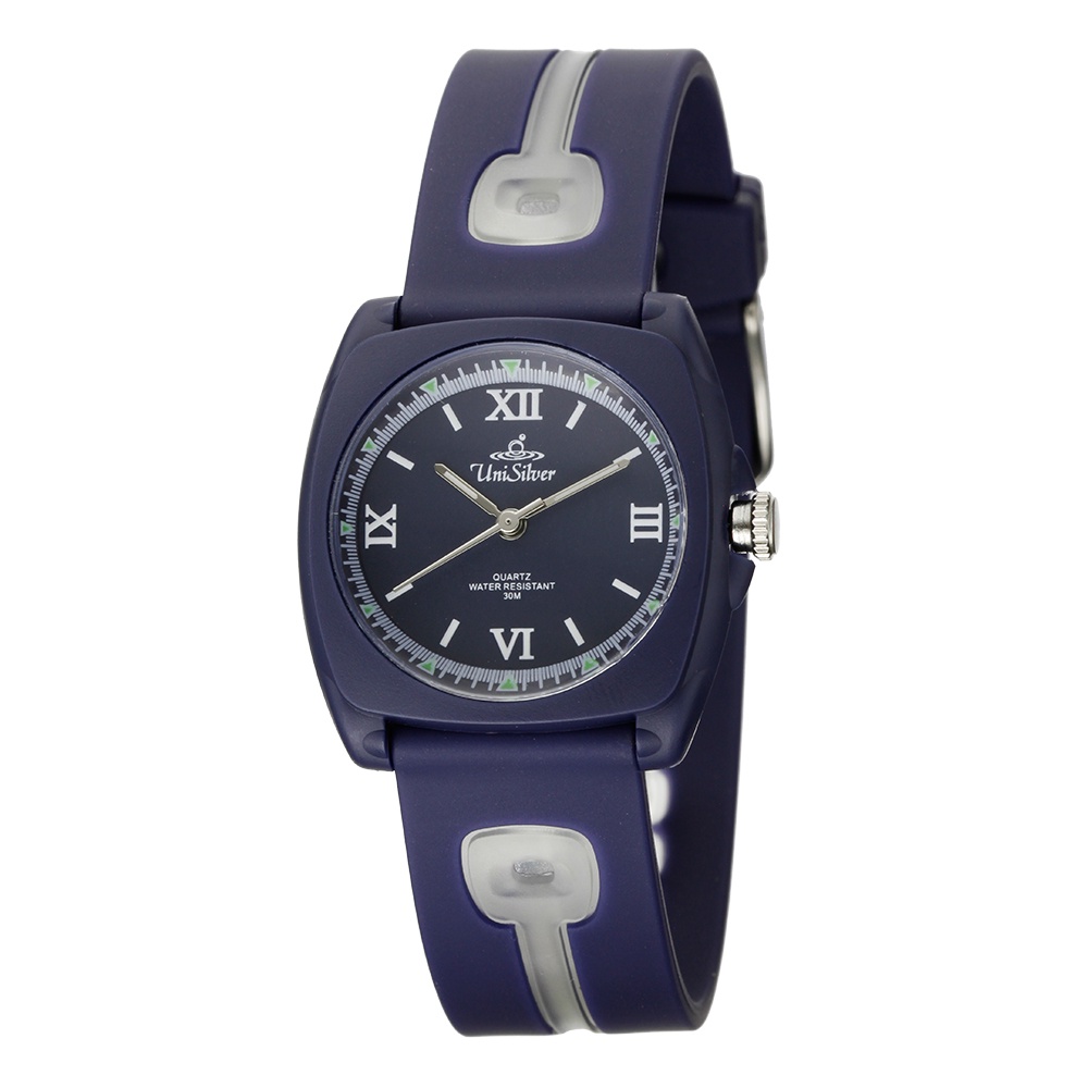 UniSilver TIME ICONIQ SPHERE Women's Analog Navy Blue Rubber #KW1315 ...
