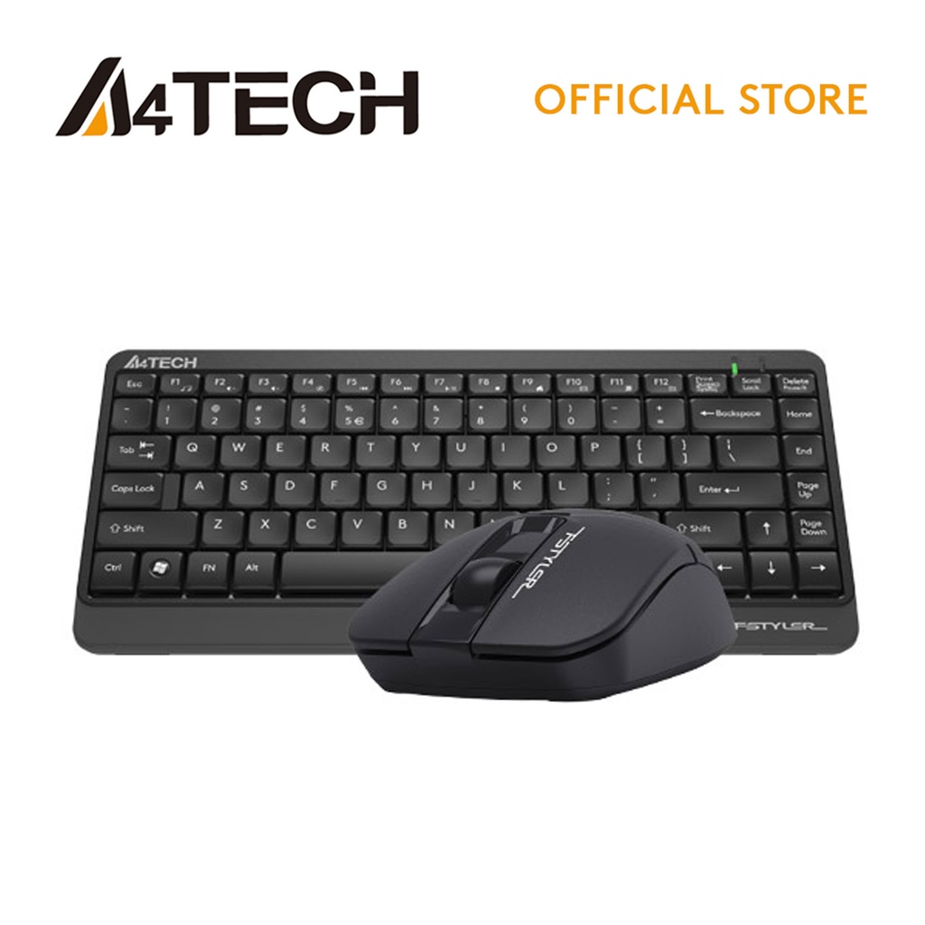 A4Tech FG1112 2.4G Power-Saving Compact Desktop Set Keyboard and Mouse ...