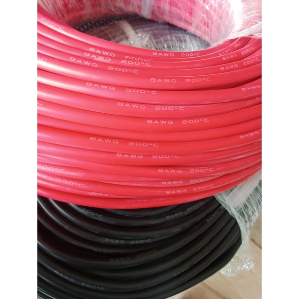 SILICONE WIRE 4AWG 8AWG 10AWG 12AWG 14AWG 18AWG GAUGE WIRE FLEXIBLE CABLE RED AND BLACK | Shopee ...
