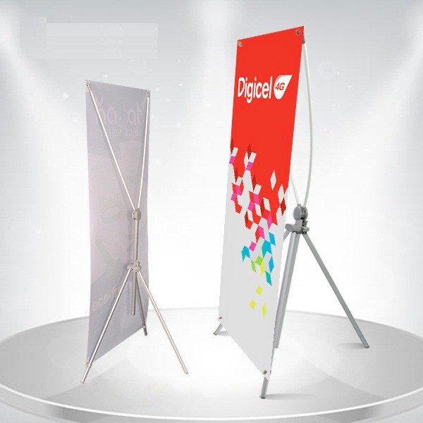 Genuine imported aluminum art X-shaped Standee with adjustable poster ...