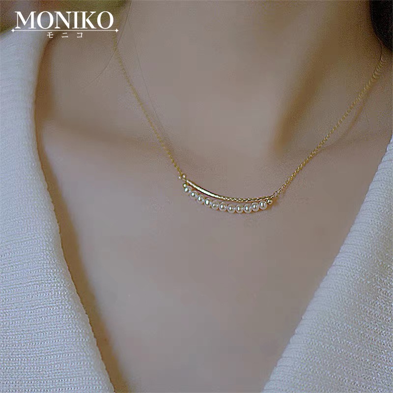 MONIKO Original Design Simple Pearl Pendant Necklace for Women 2022 ...