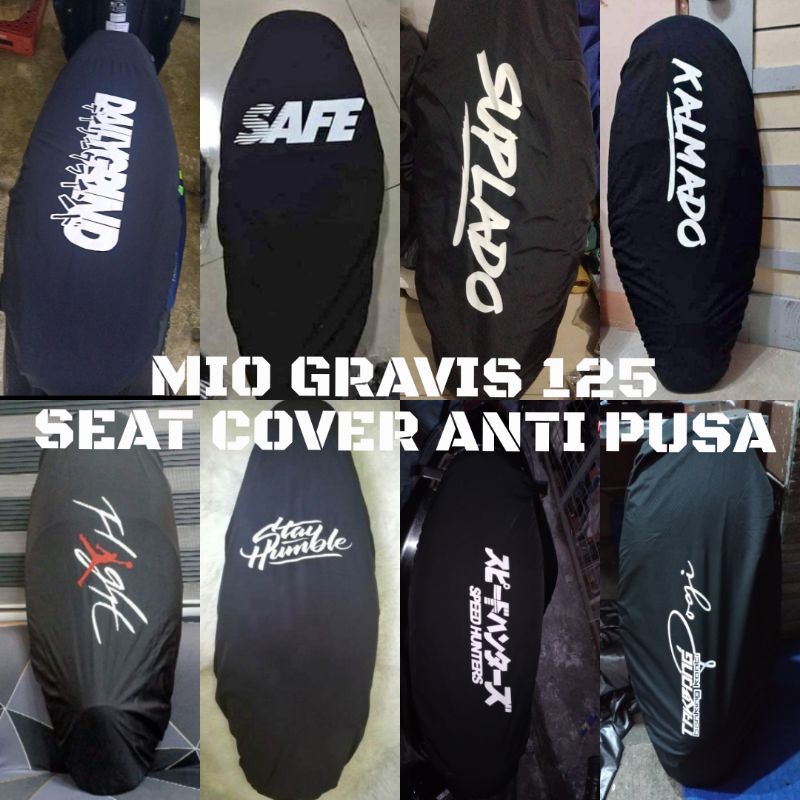 MIO GRAVIS 125 V1/V2 ANTI PUSA SEAT COVER GARTERIZED ANTI KALMOT ANTI ...