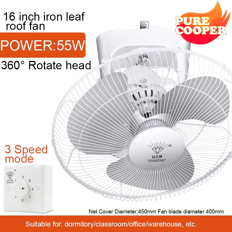 High Quality 16 inches Diamond Orbit Ceiling Fan Pure cooper motor 3 ...