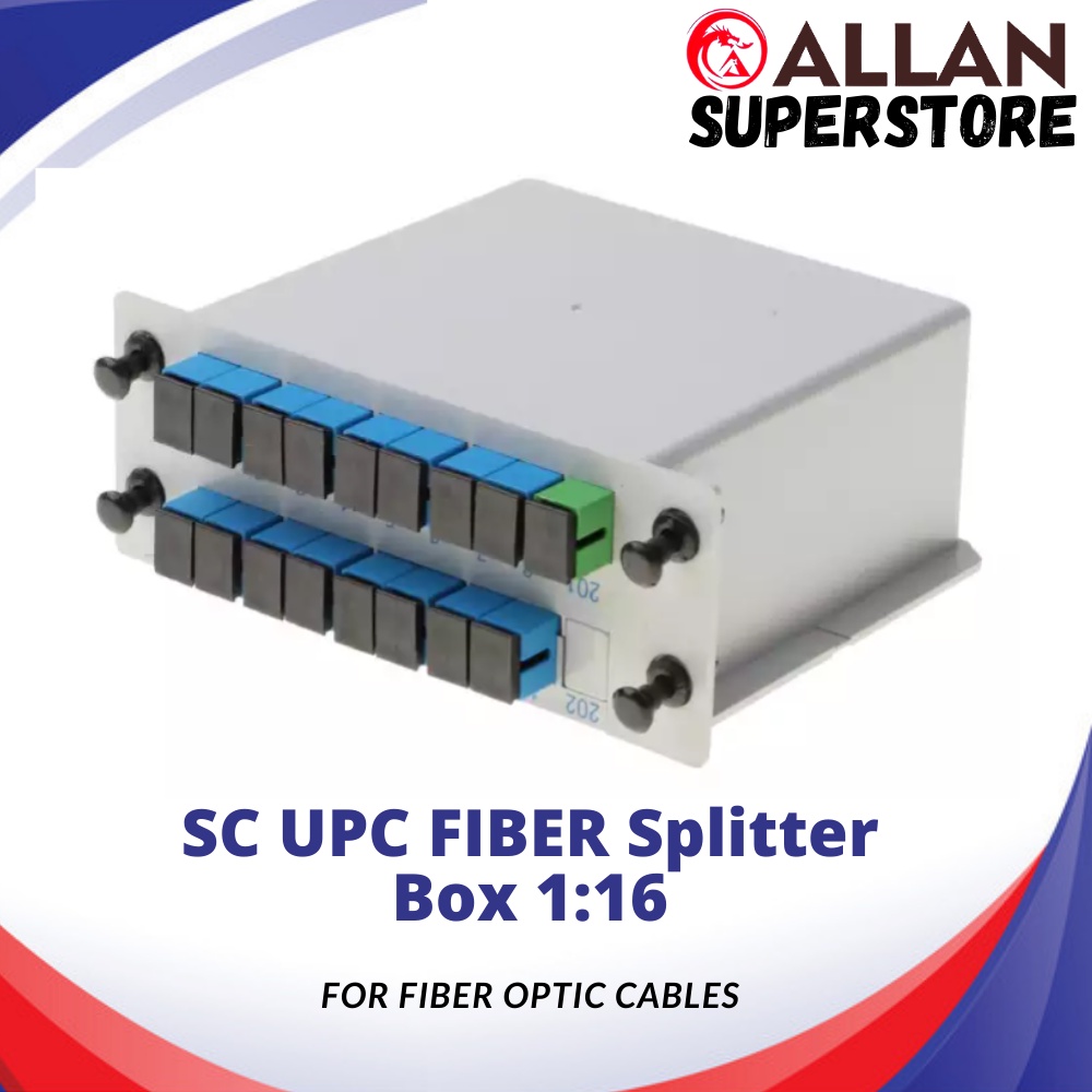 Allan Superstore 1:16 Sc Upc Optical Fibre Splitter Cassette Box Plug ...