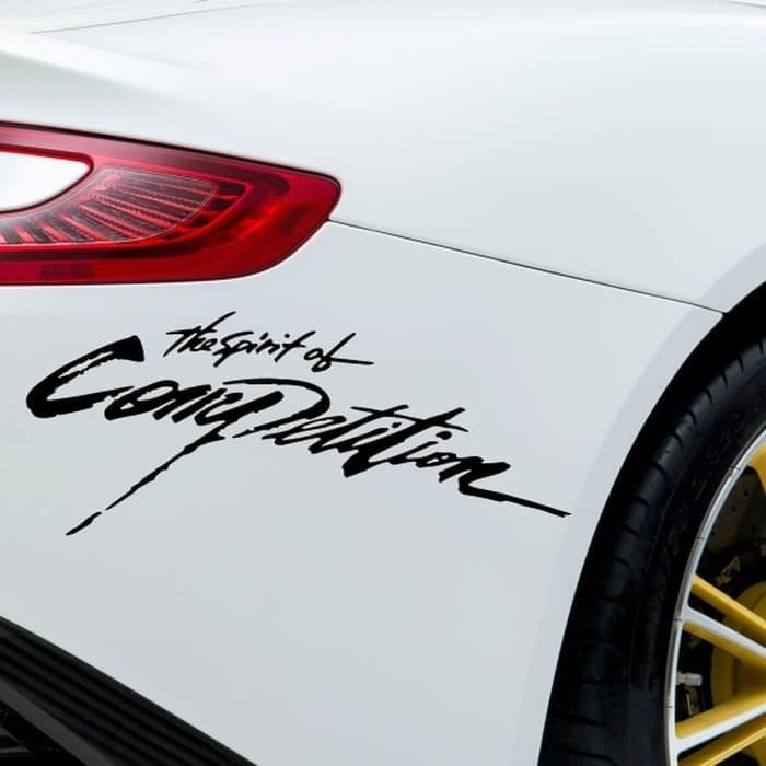 Cutting sticker Car the spirit of competition 25cm Car sticker Cool Car ...