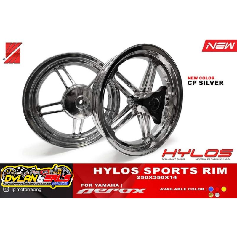 HYLOS MAGS FOR AEROX 155 (2.5 F/3.5R x14 ) | Shopee Philippines