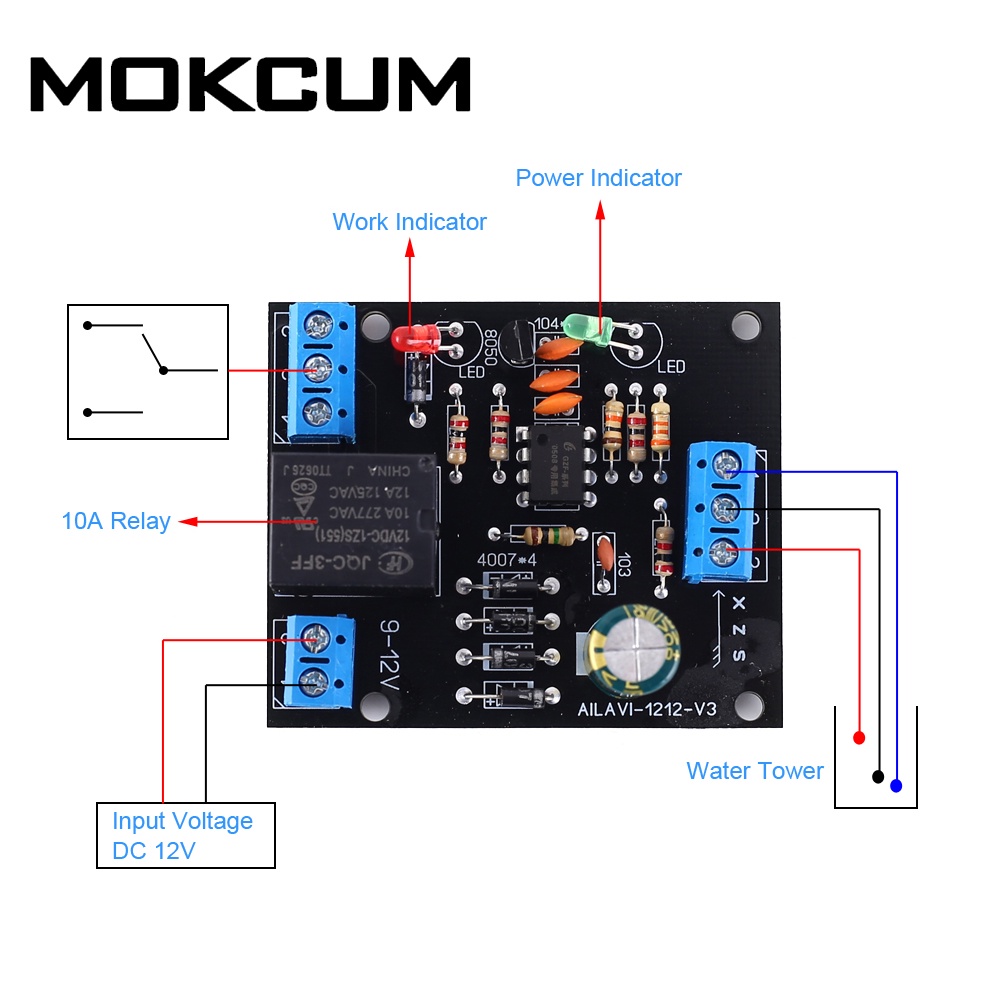 Dc 12v Water Level Detection Sensor Module Liquid Level Controller For