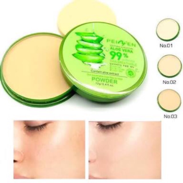 Aloe Vera 99% Compact Powder face powder cake | Shopee Philippines