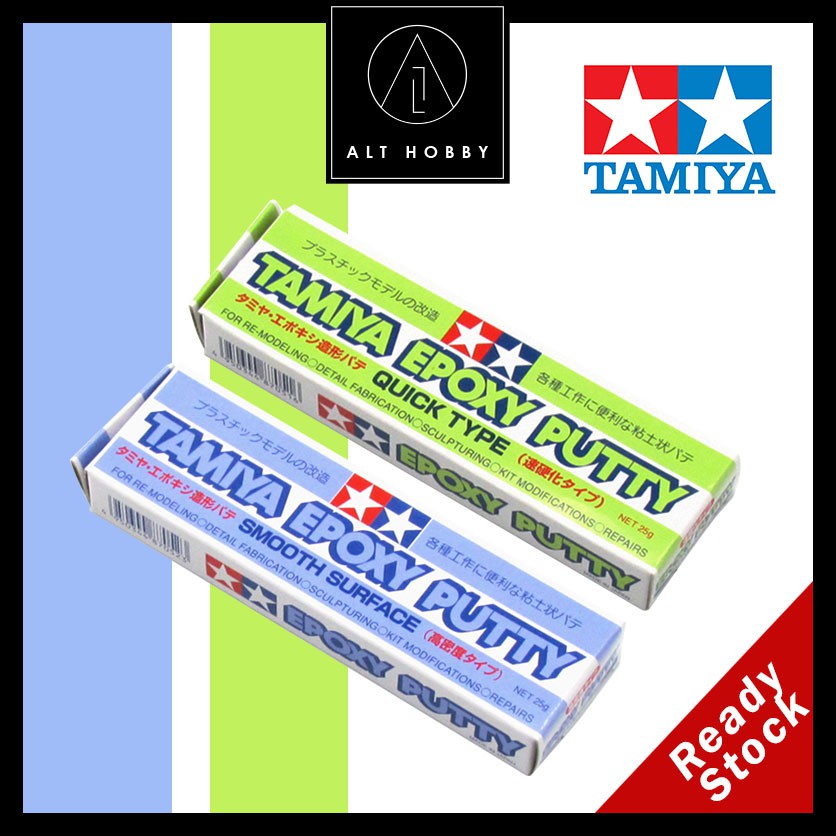 Tamiya Epoxy Putty 25g / Tamiya Quick Type Putty / Tamiya Smooth ...