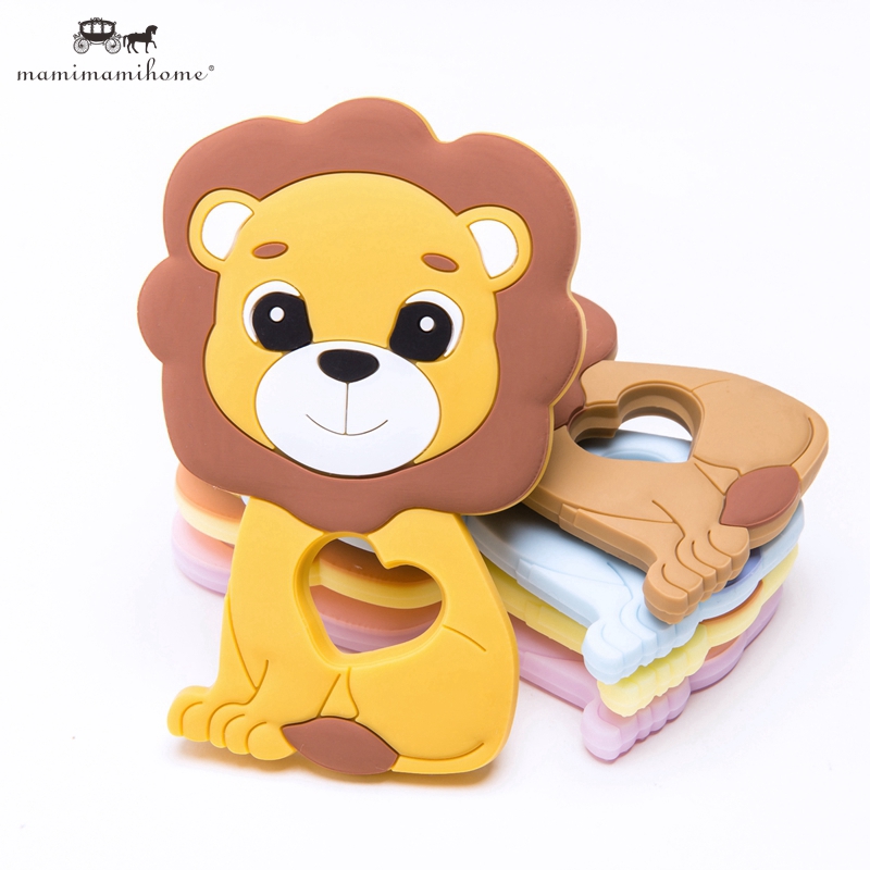 Mamimami Home Animal Silicone Teething Lion Silicon Beads Baby BPA-Free ...