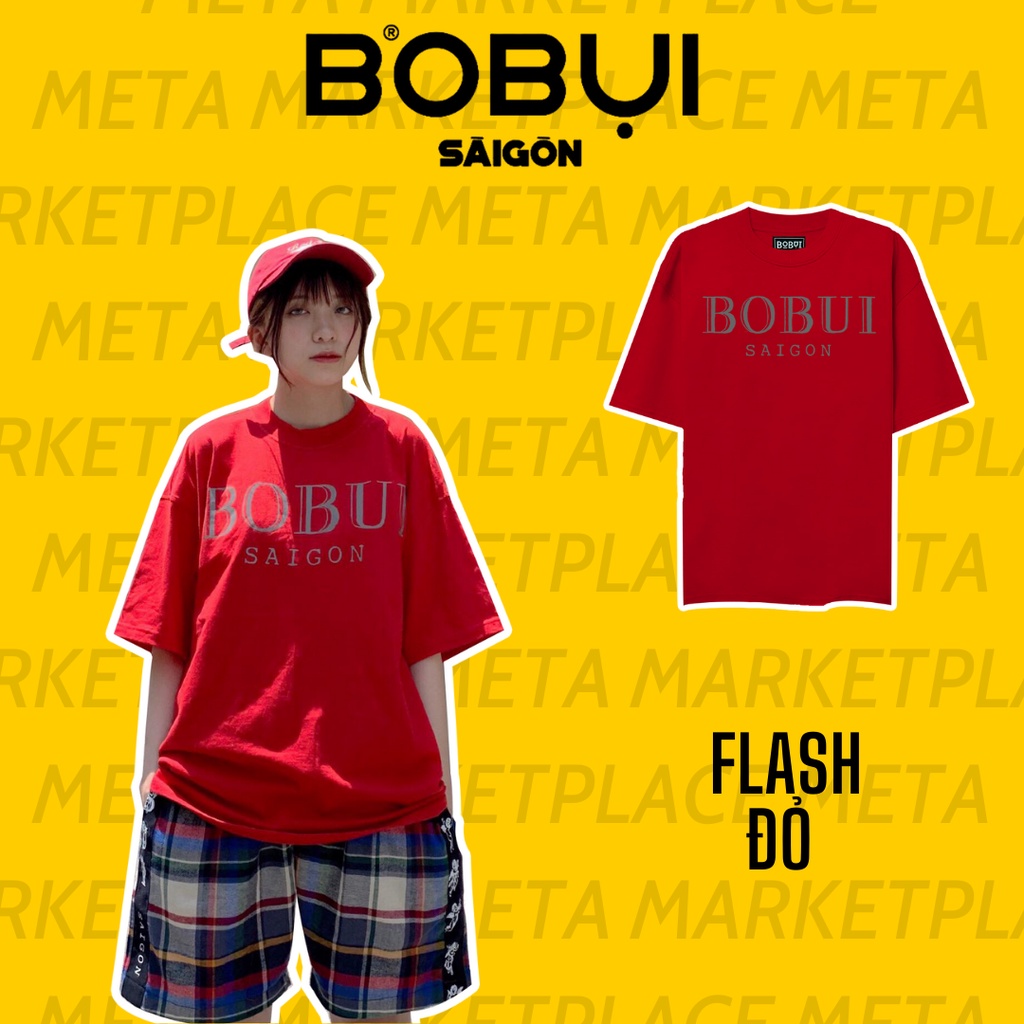 [ Real PHOTO - FULL TAG ] BOBUI FLASH RED SHIRT - PINK FLASH (REAL ...