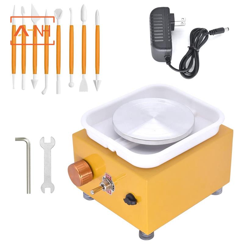 Electric Pottery Wheel Machine,10cm Adjustable Speed Pottery Wheel with ...