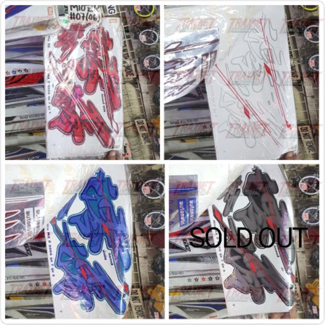 Decals for Mio Sporty, Mio 1, Mio Amore CHINESE CHAR. ORIG THAILAND ...