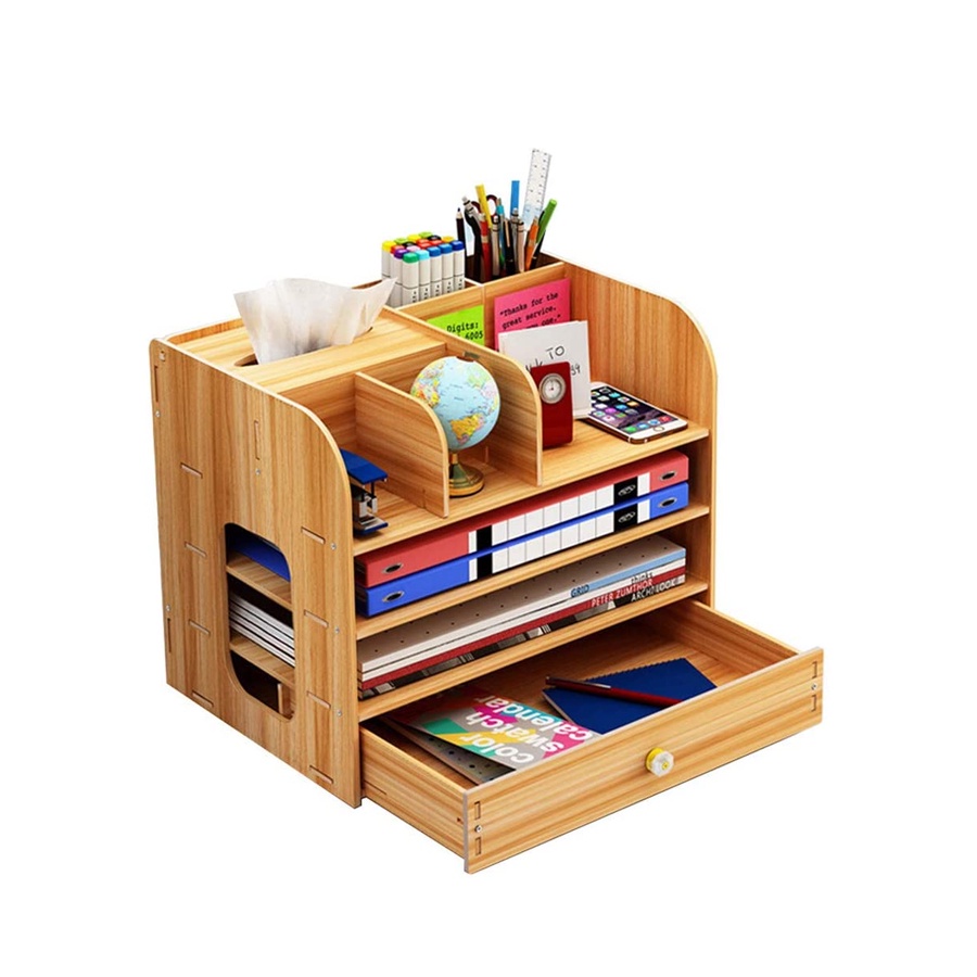 D&D | B03 Desktop Organizer, Durable 4-Tier Desk Organizer With Drawers ...