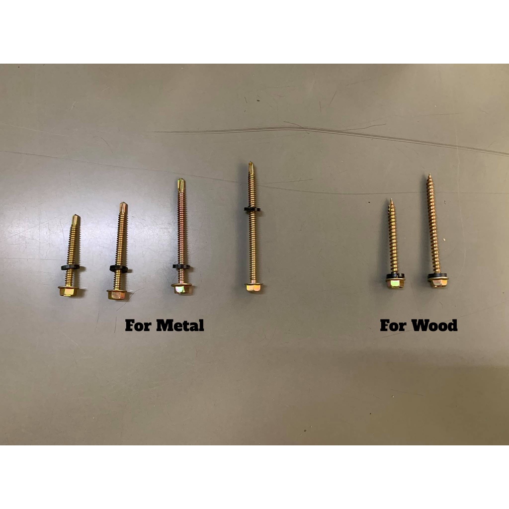 Metal and Wood Tex Screw Tek Screw (Per 10 pcs) | Shopee Philippines