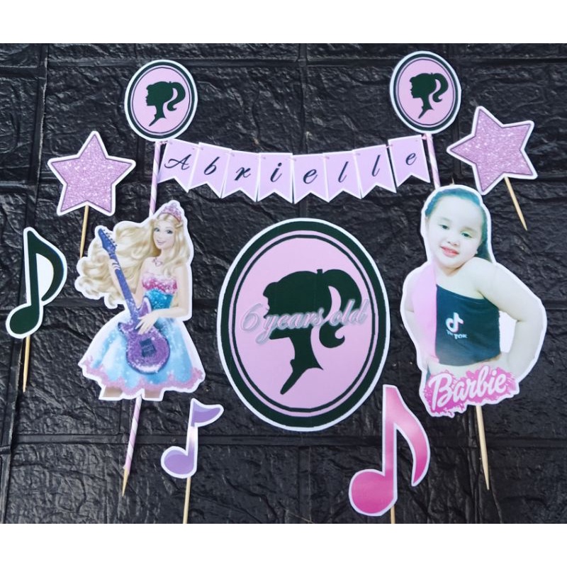BARBIE PERSONALIZED NAME CAKE TOPPER | Shopee Philippines
